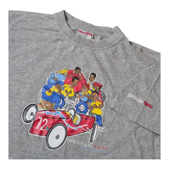 FUBU | Shirts & Tops | Vtg 9s Platinum Fubu Fat Albert Junkyard Gang ...